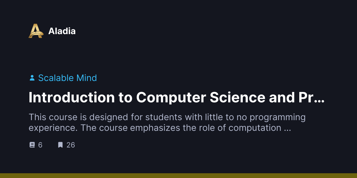 Introduction to Computer Science and Programming Using Python - Course ...