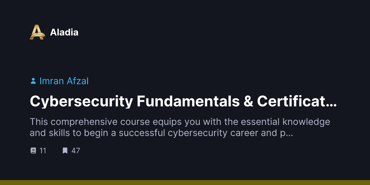 Cybersecurity Fundamentals & Certification Prep - ISC2 Pathway - Course ...